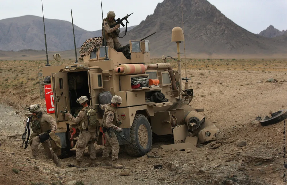 MRAP vehicles in Afghanistan